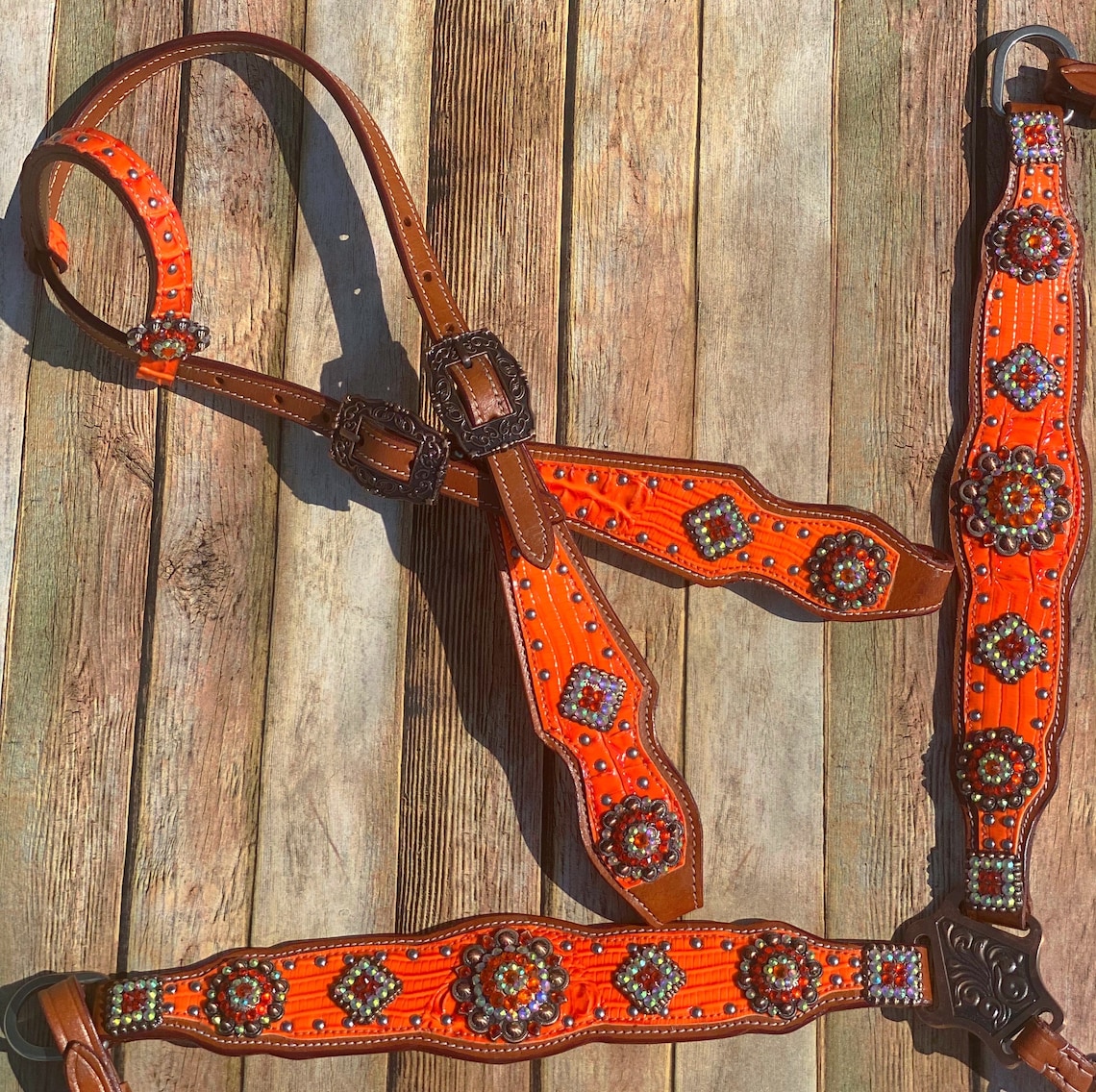 Orange Gator Cob Size Tack Set - Etsy