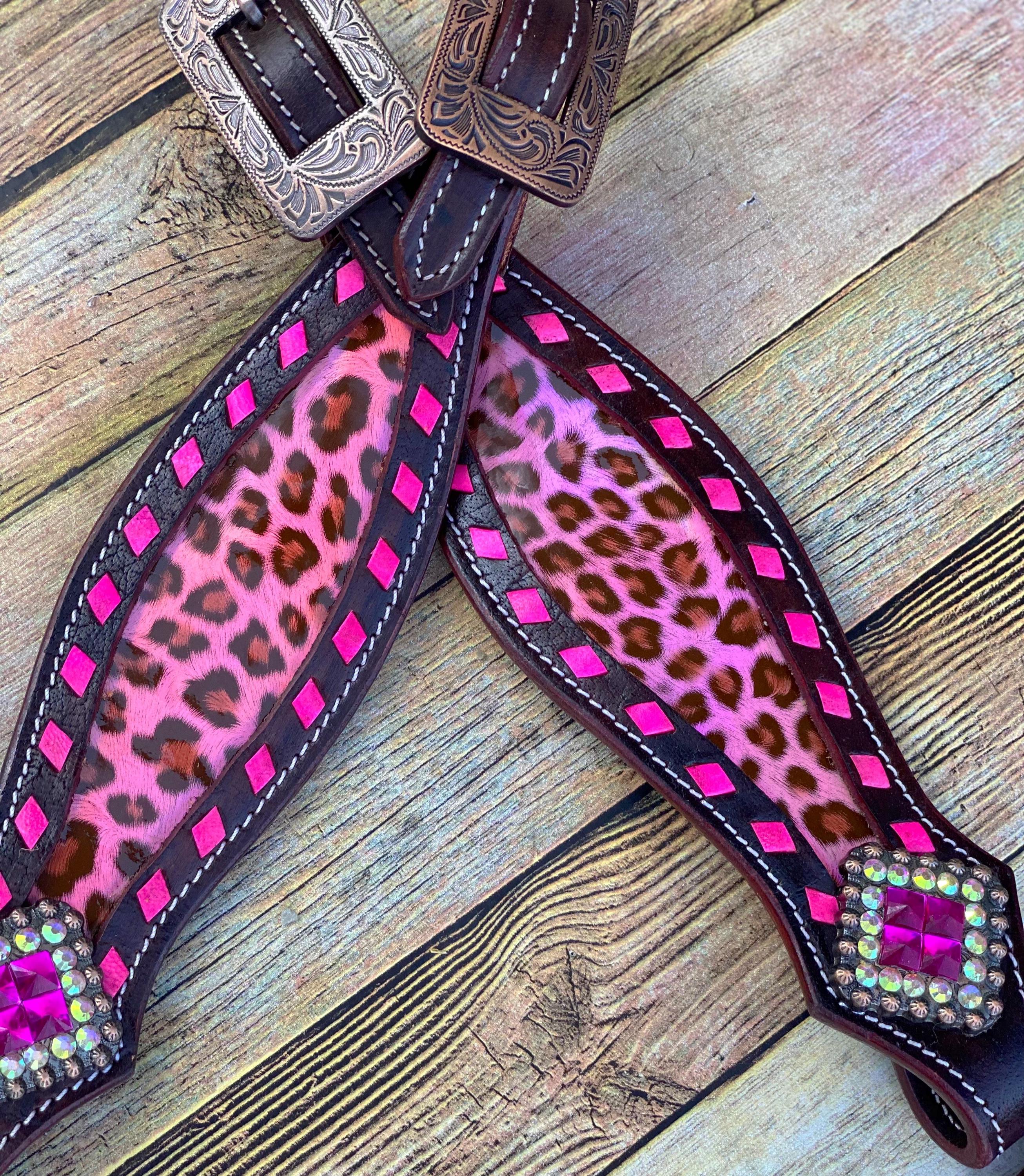 Pink Cheetah Tack Set - Etsy