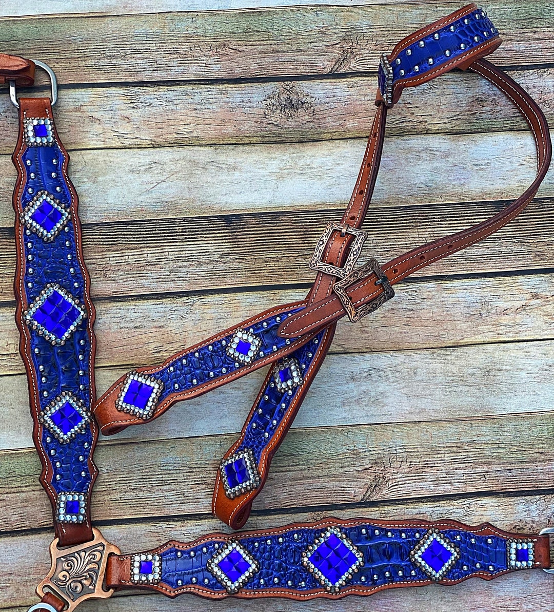 Blue Gator Tack Set - Etsy
