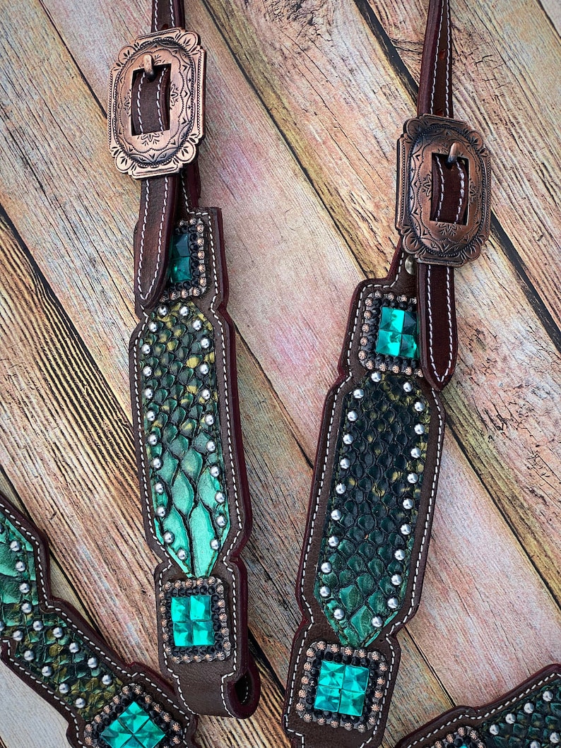 Emerald Dragon Cob Size Tack Set - Etsy