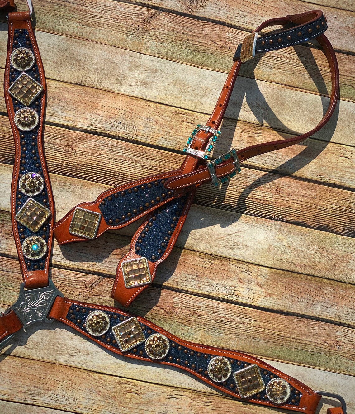 Navy Blue Glitter Tack Set - Etsy