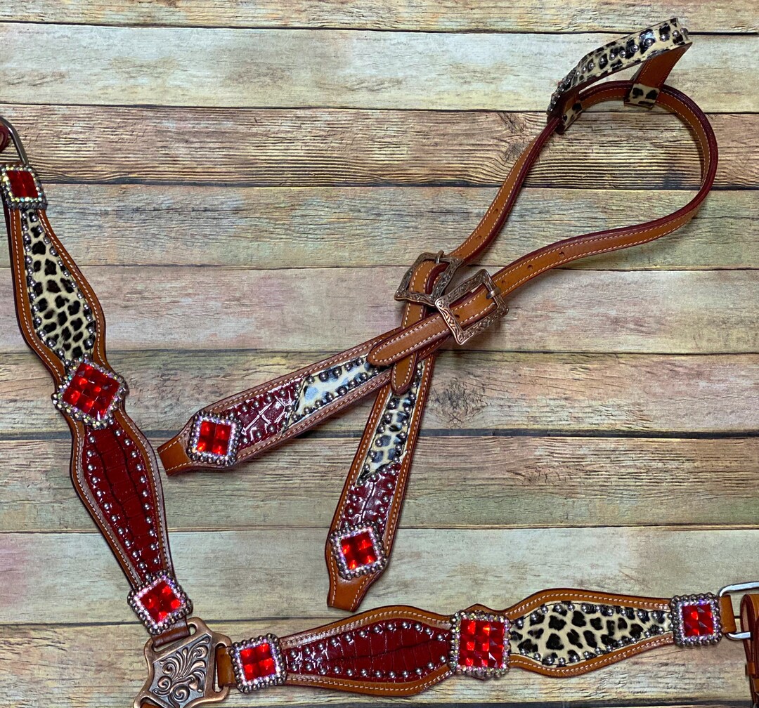Red Cheetah Tack Set - Etsy