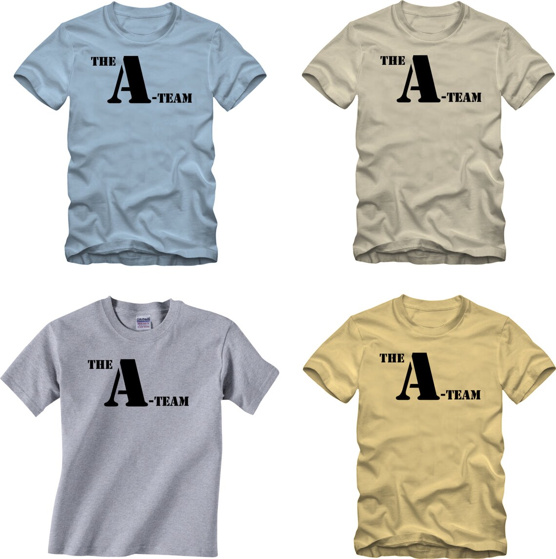 THE A-TEAM Stencil Tshirt Adult Sizes Fun 80s Tv Mr T Ba | Etsy