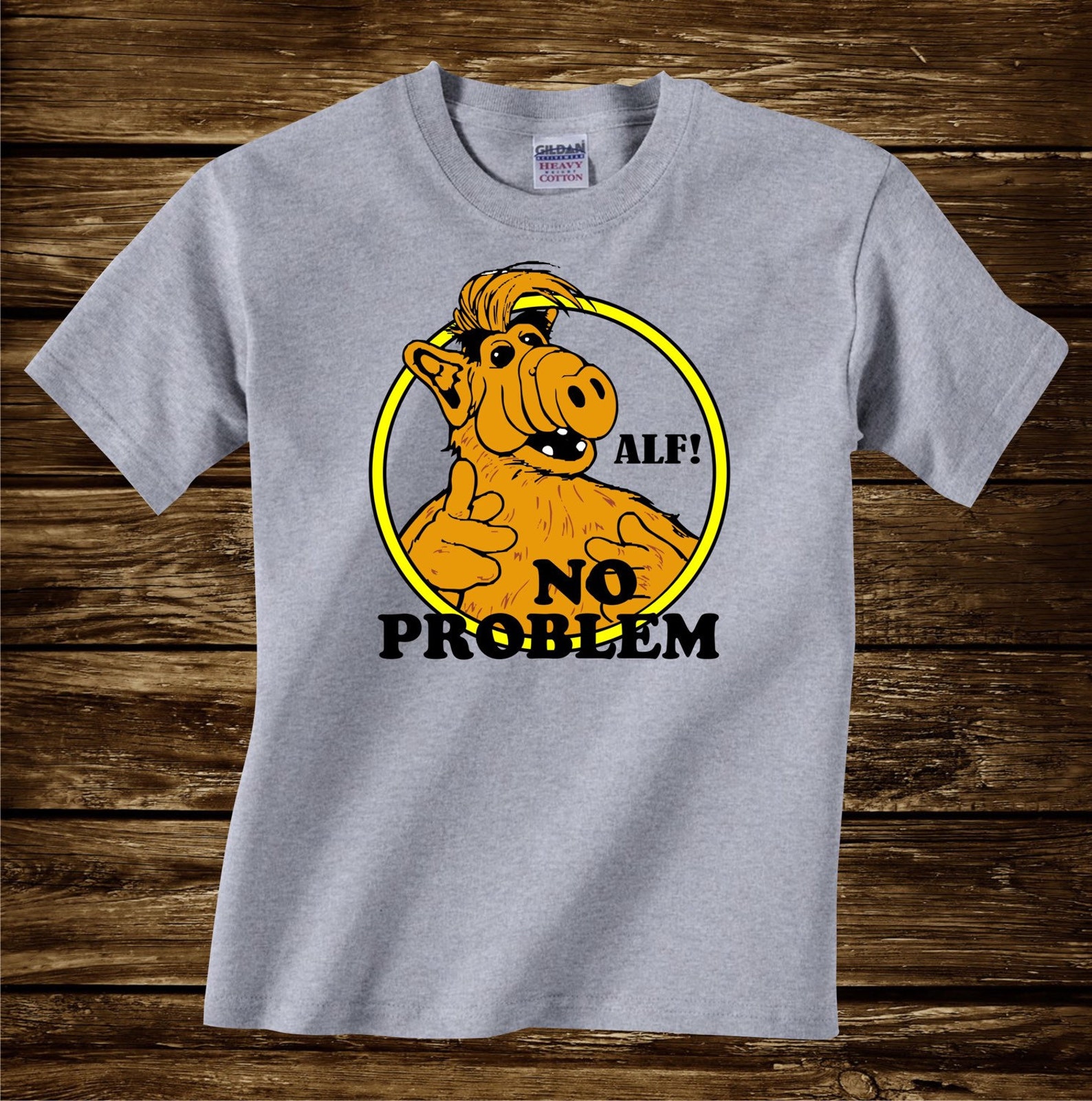 ALF - NO PROBLEM- Funny Tshirt T-shirt Adult Sizes S-3xl Many Colors ...