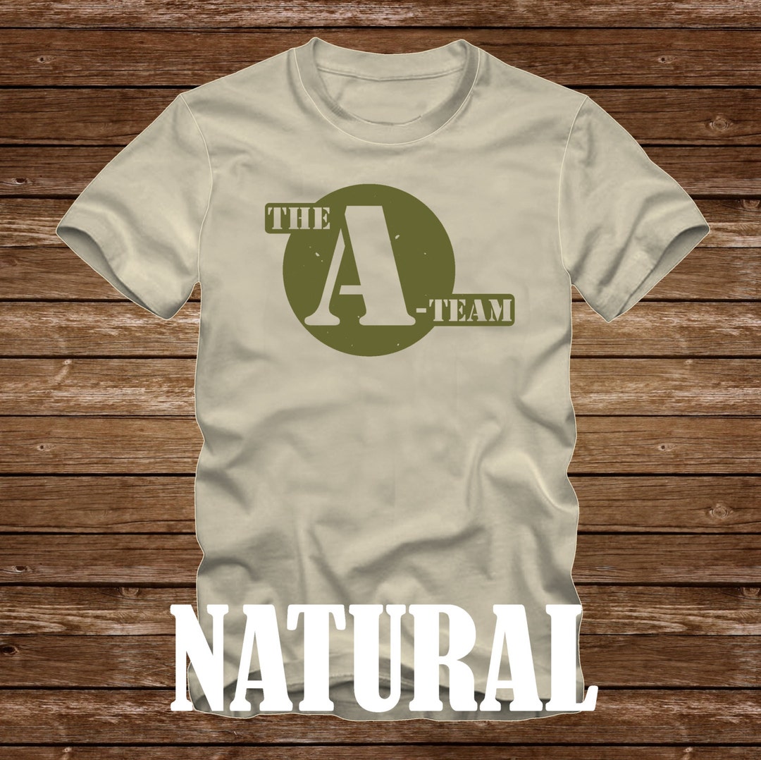 A-TEAM Circle Logo T-shirt - Adult Sizes - Fun 80s Tv - Mr T Ba Baracus ...