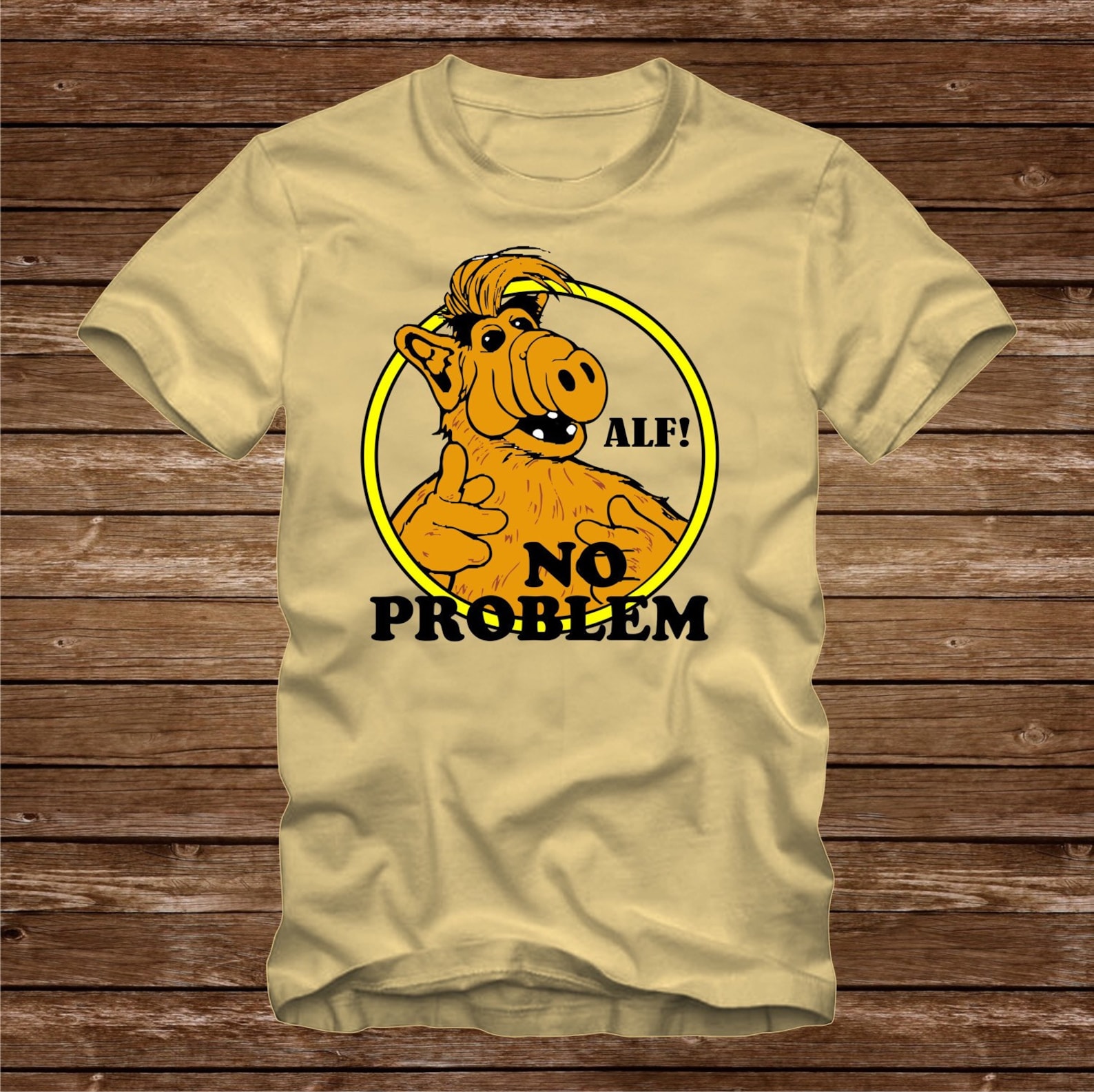 ALF - NO PROBLEM- Funny Tshirt T-shirt Adult Sizes S-3xl Many Colors ...
