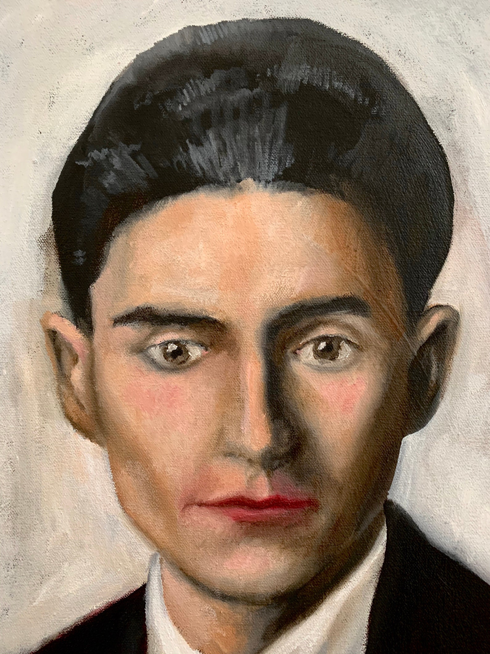 Franz Kafka - Original Oil Painting on Canvas - Portrait - Etsy