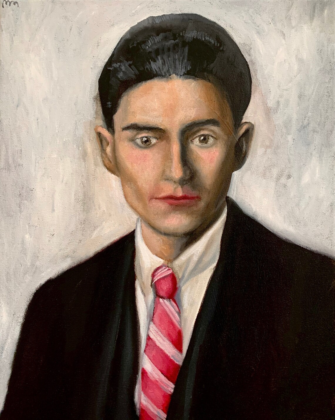 Franz Kafka - Original Oil Painting on Canvas - Portrait - Etsy
