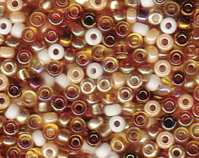 Honey Butter Mix 11/0 Miyuki Seed Beads, 23 Gram Tube, Miyuki Mix 22 ...