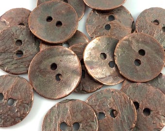1A/4 MADE in GREECE 2 Mykonos Casting Buttons Copper Buttons - Etsy
