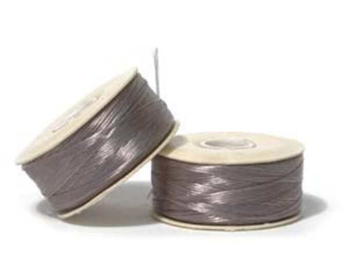Gray Nymo D Beading Thread, One 1 64 Yard Bobbin, Size D, 0.30mm, Gray ...