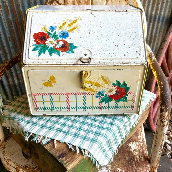 Yellow Bread Box - Etsy