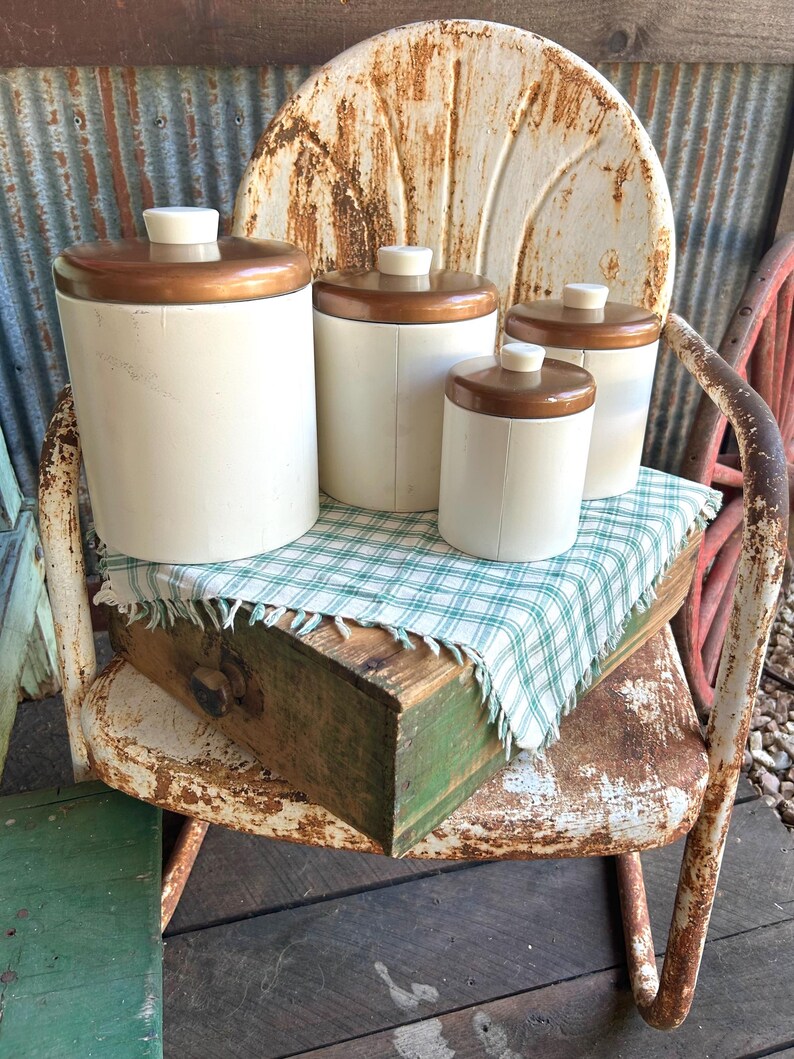 Vintage Ransburg Rooster Canister Set - Etsy