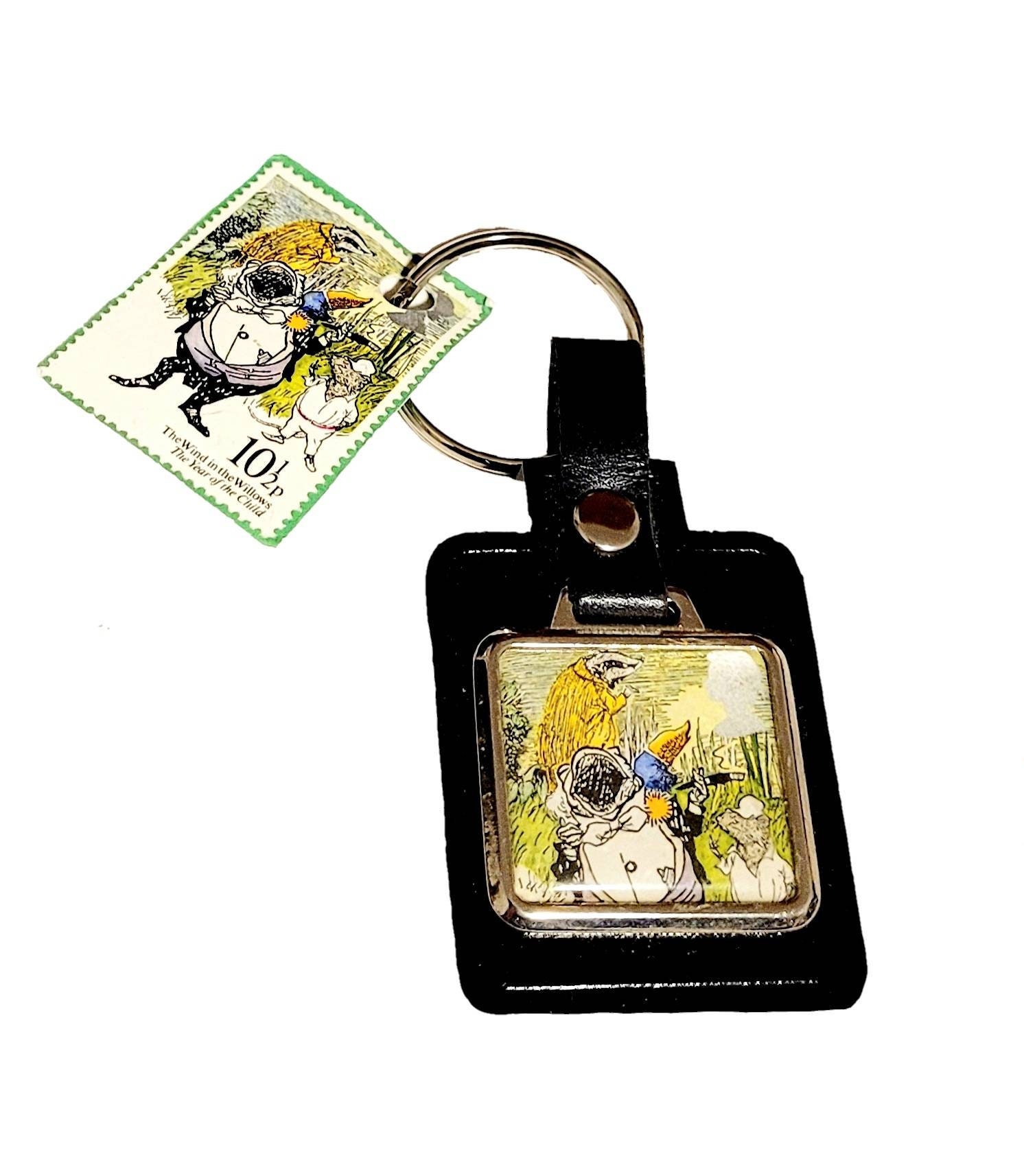 Wind in the Willows Postage Stamp Leather Keyring Keyfob With - Etsy UK