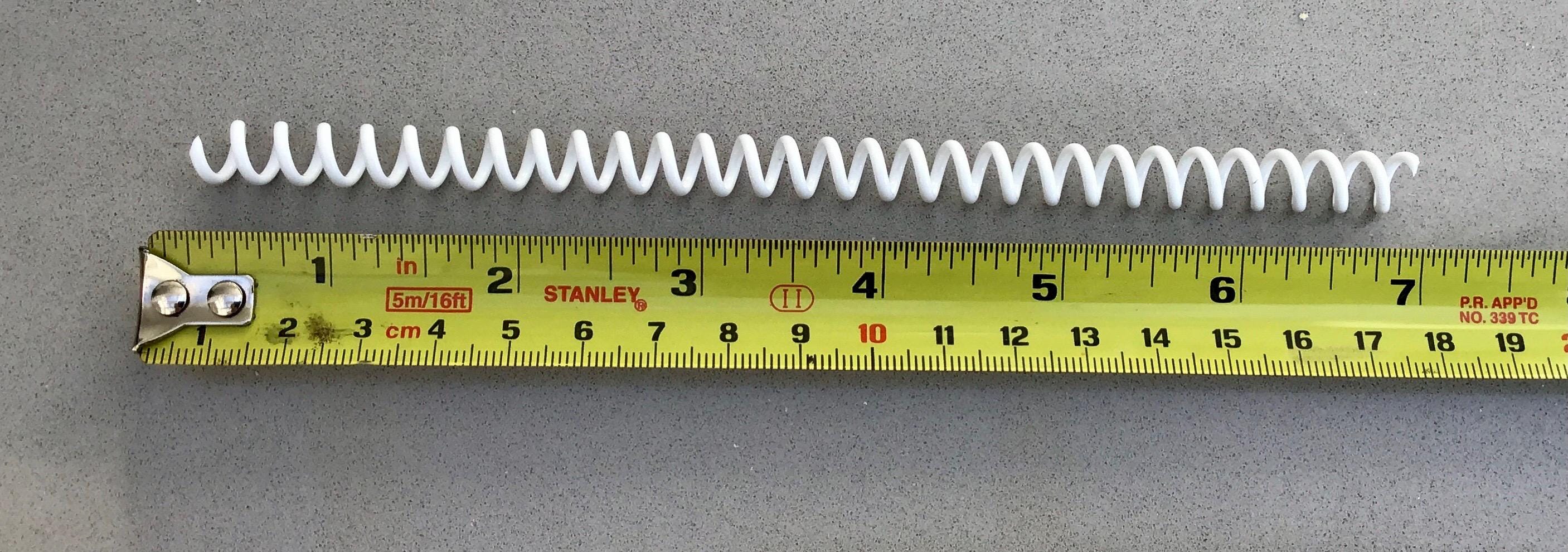 White Plastic Binding Coils: 6mm Pitch, 165mm Length - Set of 25 - Etsy