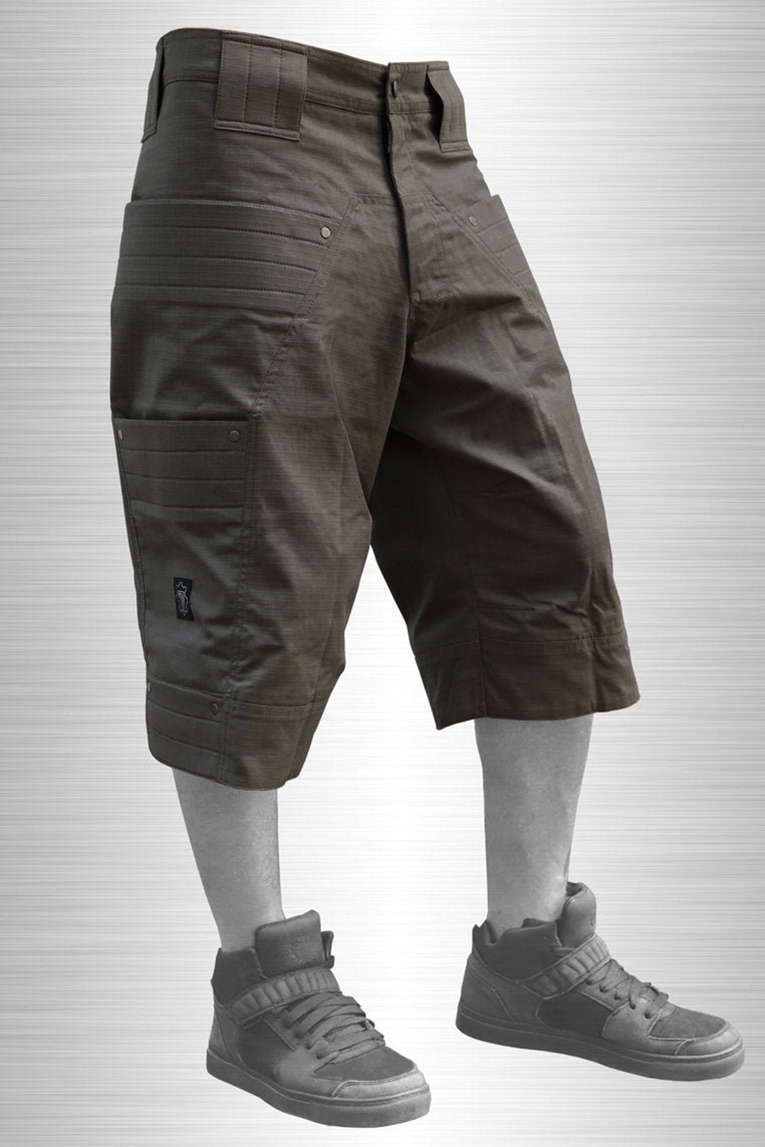 Mens Short Pants With Pockets, Futuristic Style Short Pants, Nomad ...
