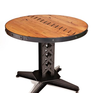 30" Round Railroad & Industrial Conference Table - Etsy