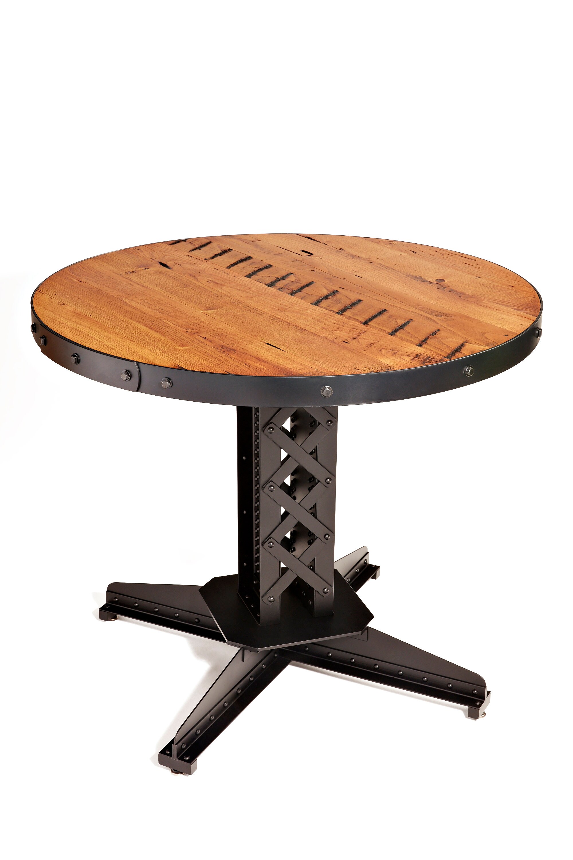 30" Round Railroad & Industrial Conference Table - Etsy