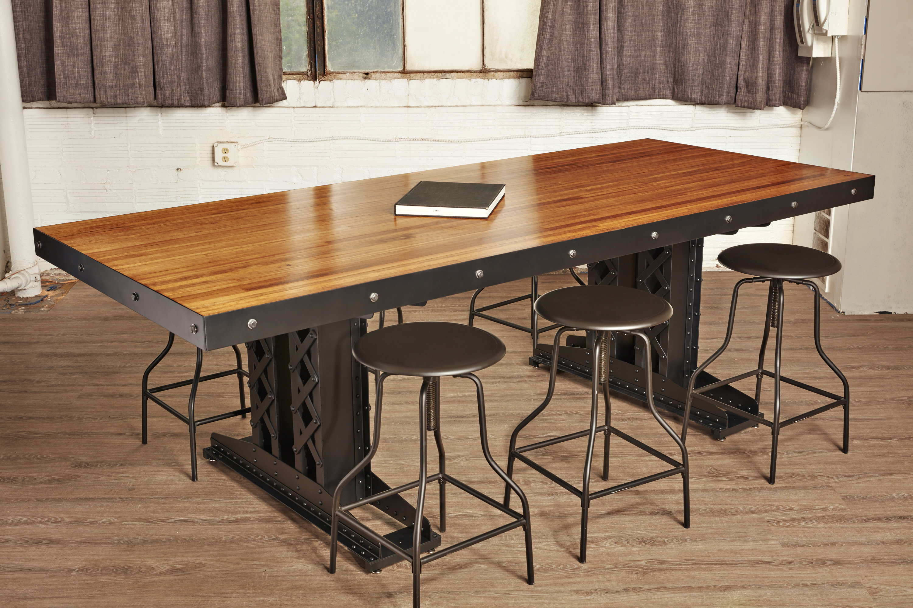 Large Industrial Hot Riveted Railroad Trestle Conference Table - Etsy