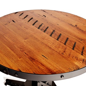 30" Round Railroad & Industrial Conference Table - Etsy