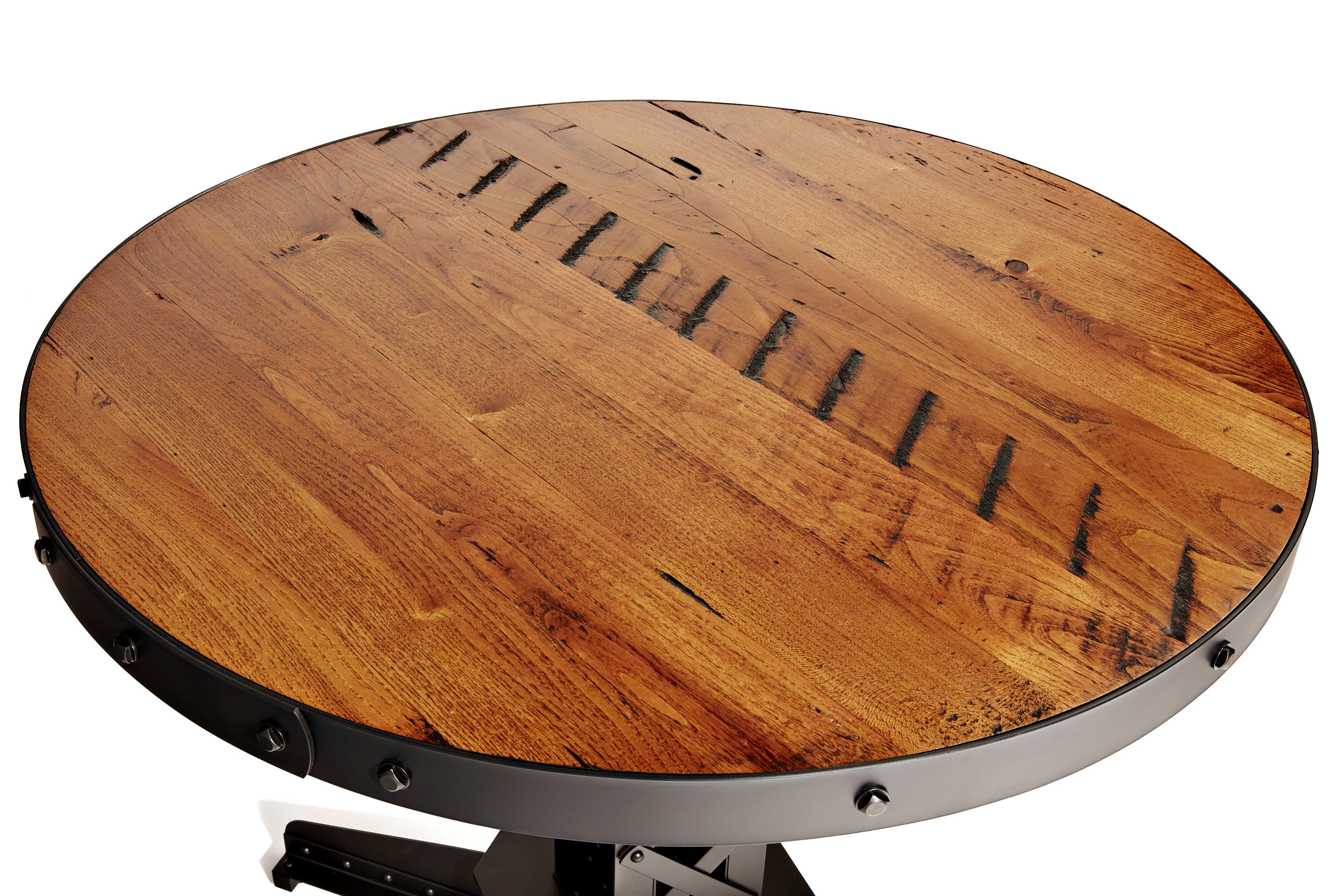 30" Round Railroad & Industrial Conference Table - Etsy