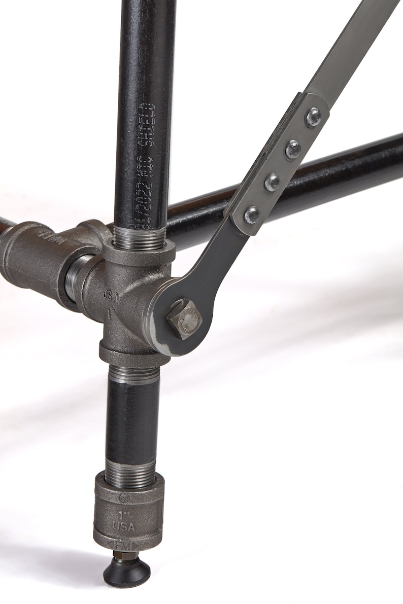 Pipe & Riveted Steel Legs for Desks - Etsy