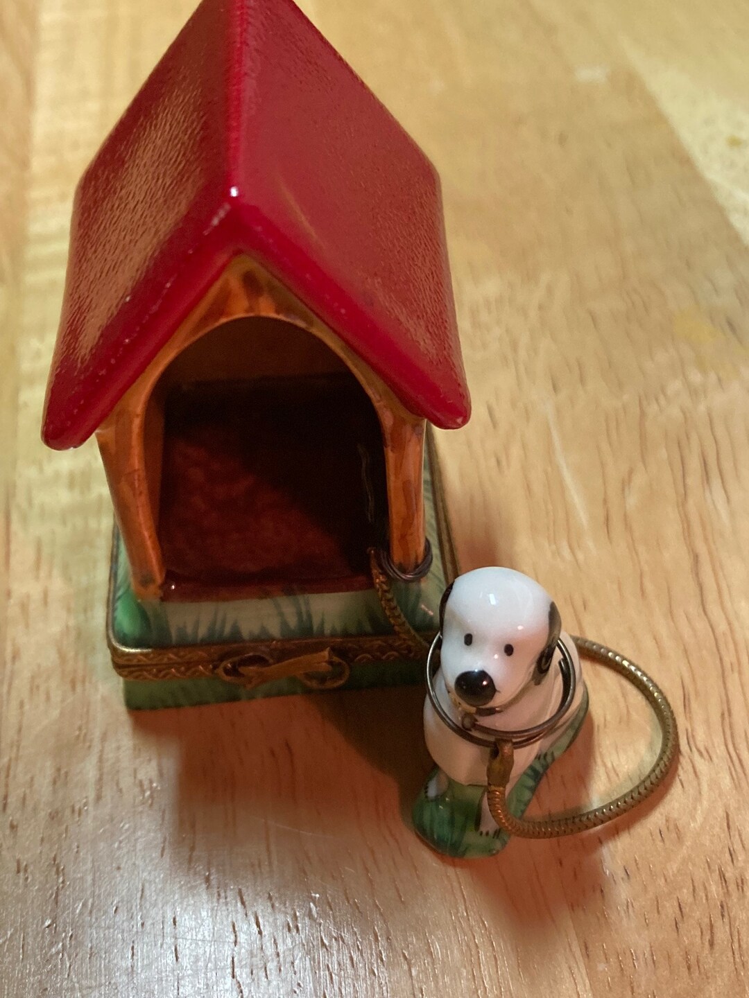 Collectible J. Dumont, Limoges Trinket Box Dog House With Dog, Peint ...