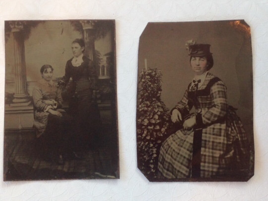 Civil War Era and Victorian Tintypes Lady With Tinted Cheeks - Etsy