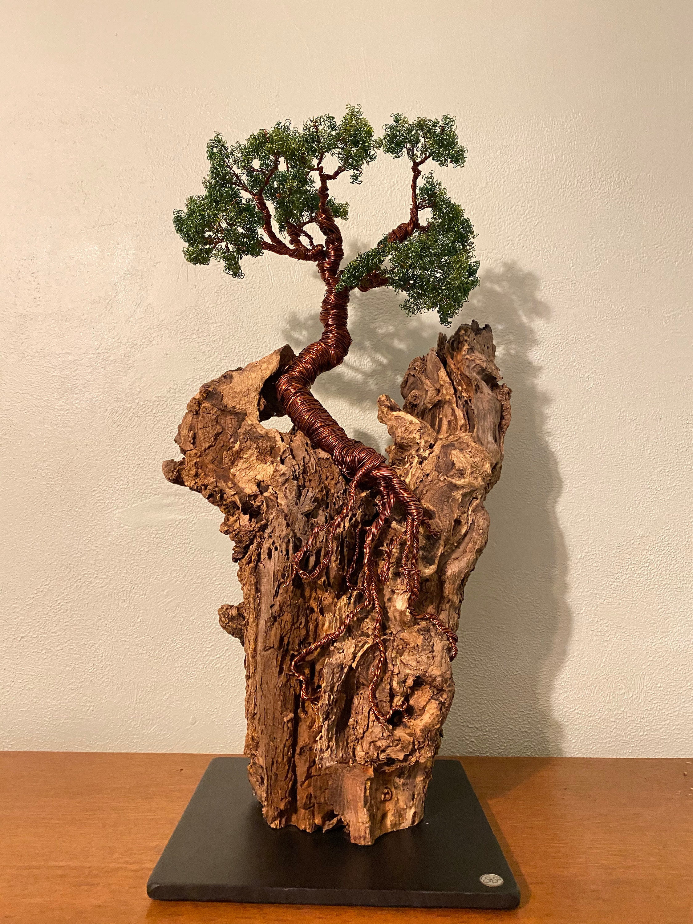 Wire Tree on Big Gorgeous Wood Piece! - Etsy