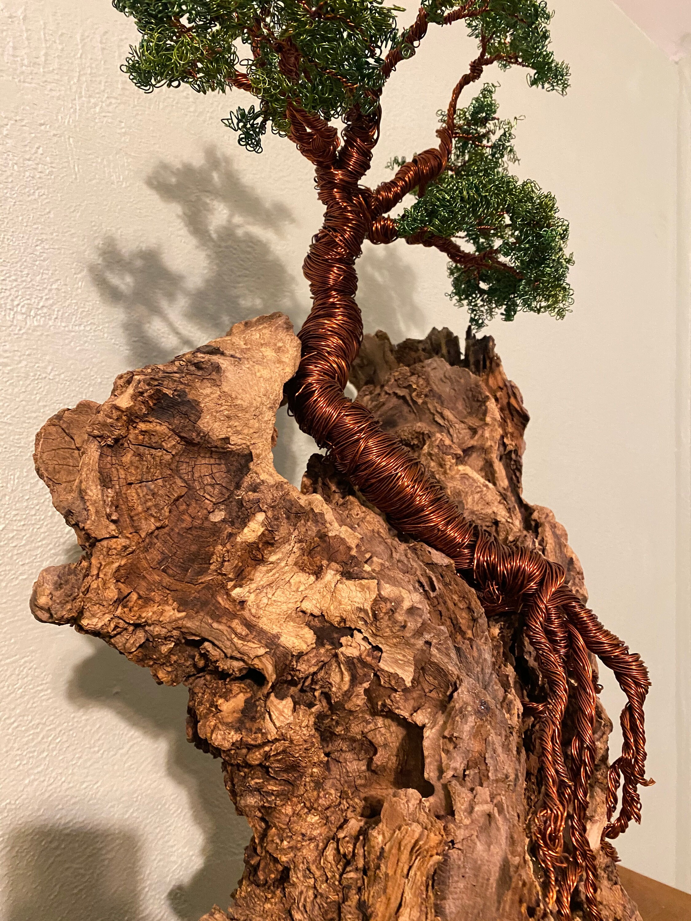 Wire Tree on Big Gorgeous Wood Piece! - Etsy