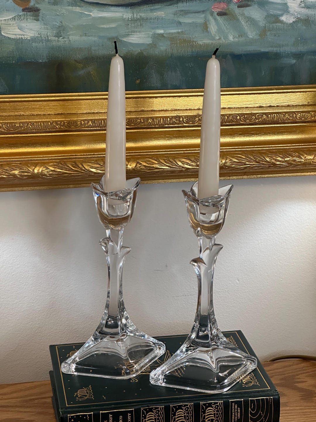 Toscany Lead Crystal Dutch Tulip-shaped Candle Holders – 24% Lead ...