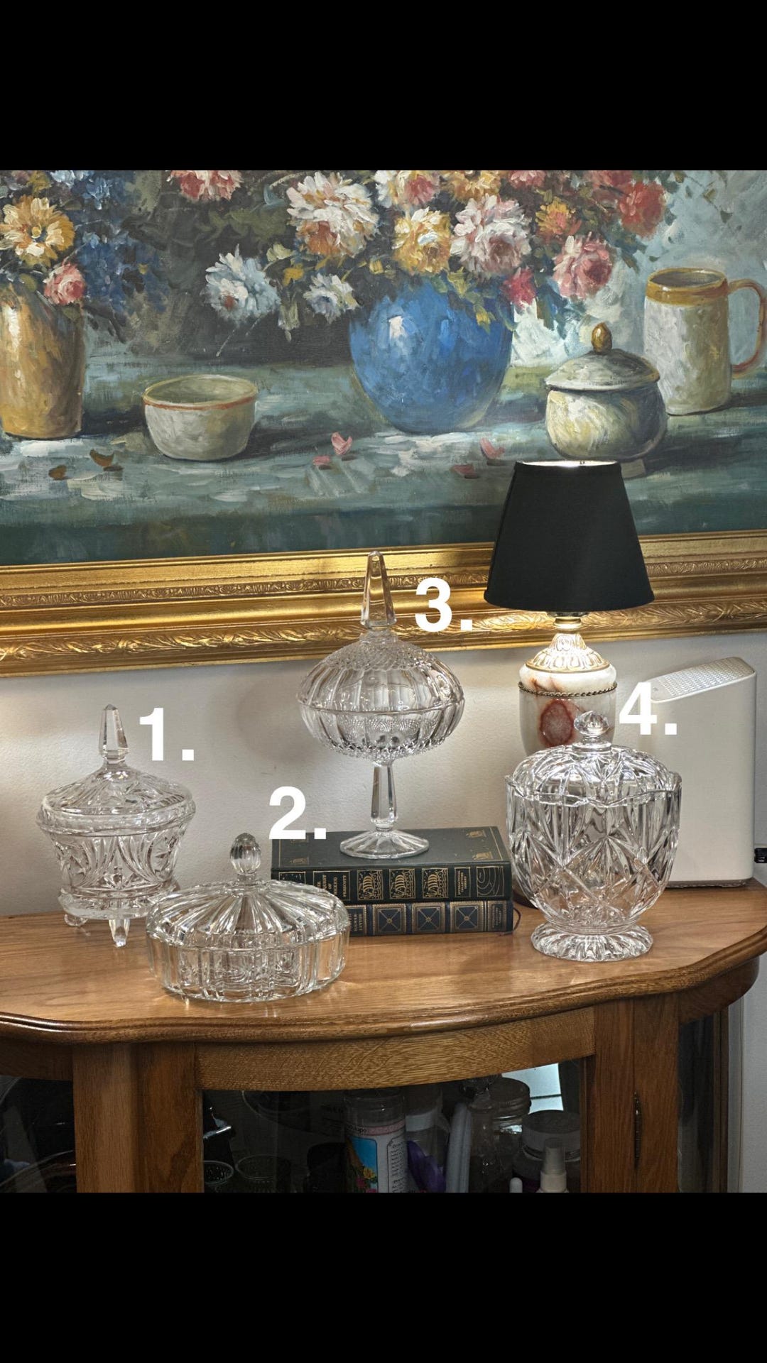 Crystal Candy Dishes, Set of 4 Available Separately, Vintage Glass ...