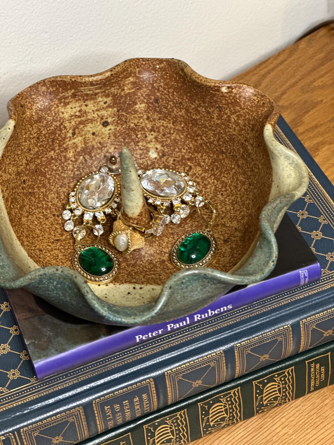 Ceramic Stone Ring Holder Jewelry Dispaly Ring Dish - Etsy