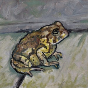 Garden Toad Art Print Toad Wall Art Toad Painting Toad - Etsy