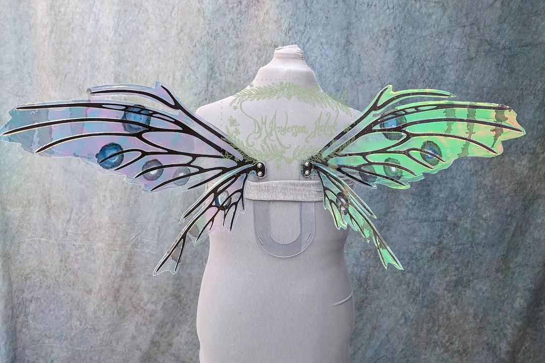 Insect Style Wings Iridescent Vinyl Dark Faery Wearable - Etsy
