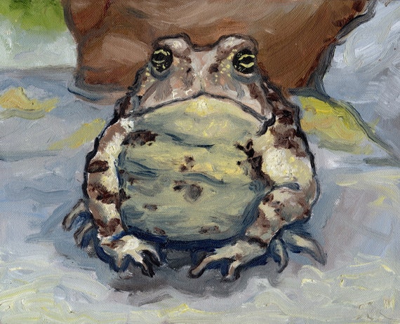 Toad Art Print Toad Wall Art Toad Painting Toad Art | Etsy