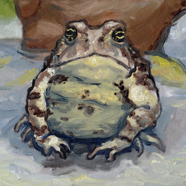Toad Painting - Etsy
