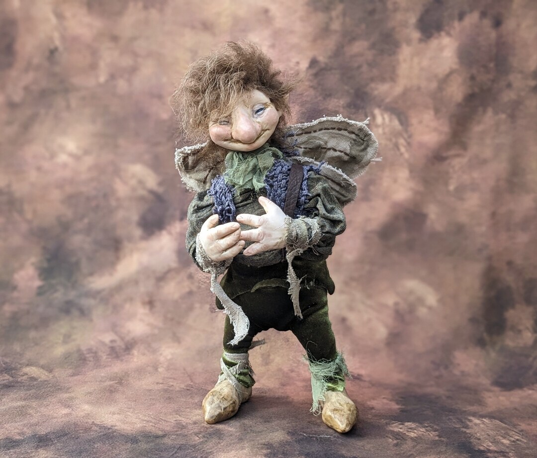 OOAK Poseable Polymer Clay Fantasy Creature Art Doll Moth Faery Boy - Etsy