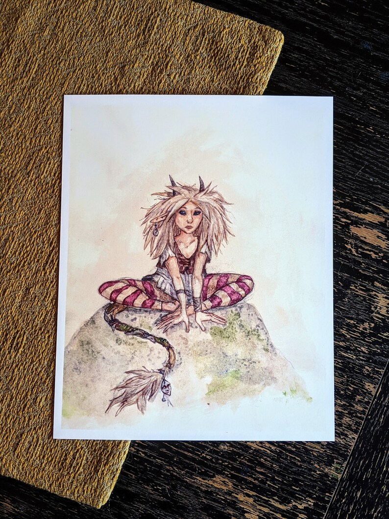 DnD Decor Fae Creature 8x10 Art Print Witchy Decor | Etsy