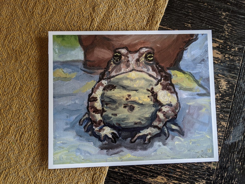 Toad Art Print Toad Wall Art Toad Painting Toad Art | Etsy