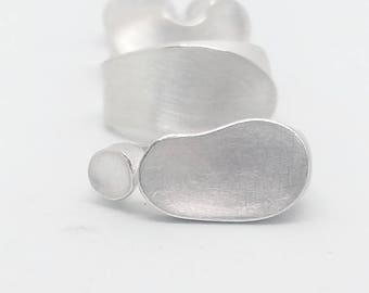 Matte Silver Ring - Etsy