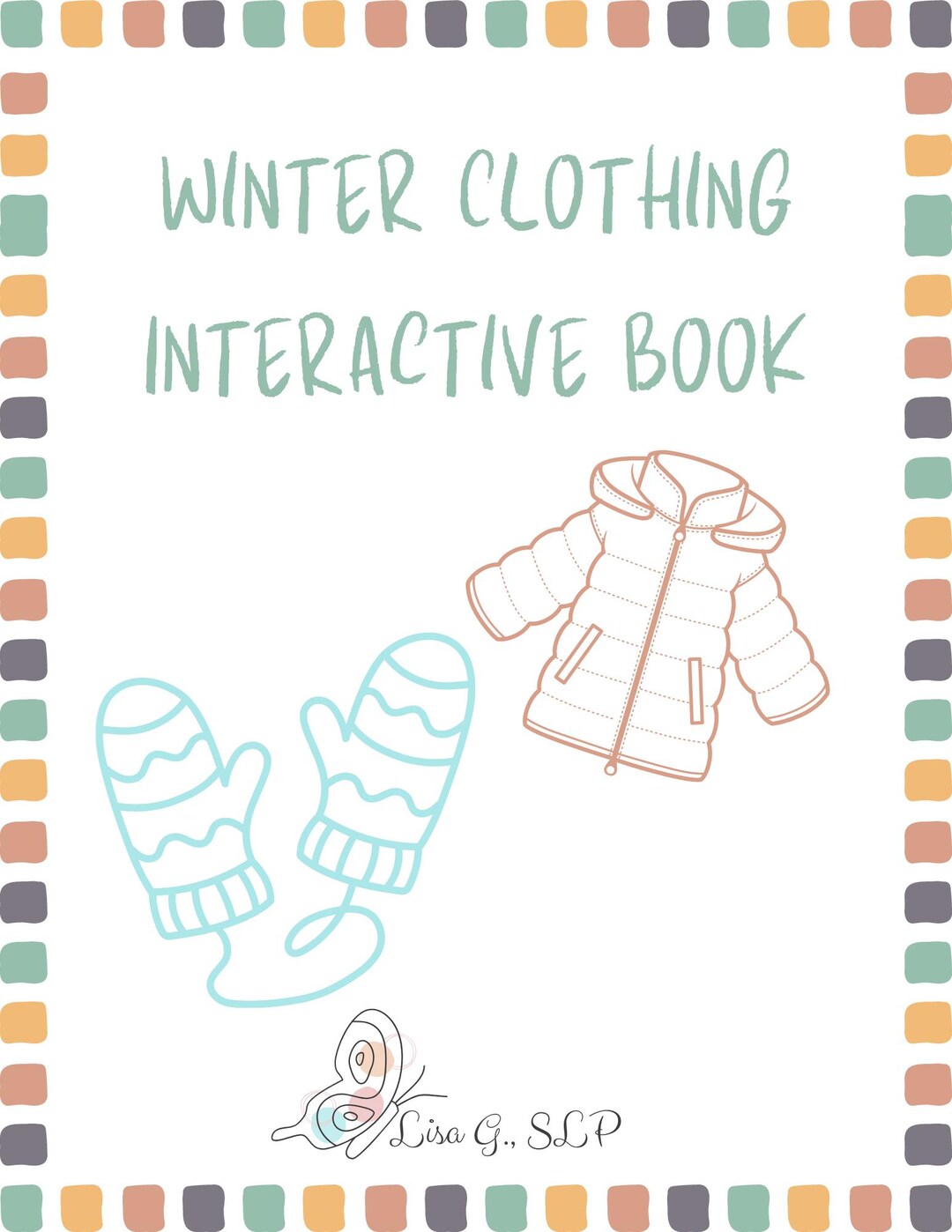 Winter Clothing Interactive Book // Digital Download // Speech Therapy ...