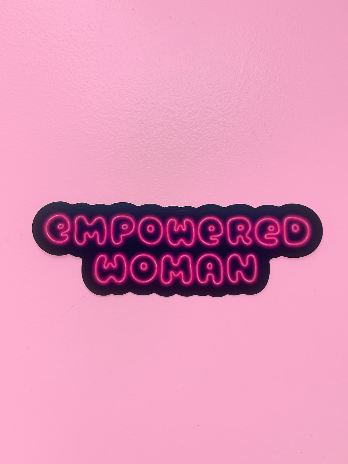 Empowered Woman - Glow Stick Neon Lights Feminist Empowerment Powerful ...