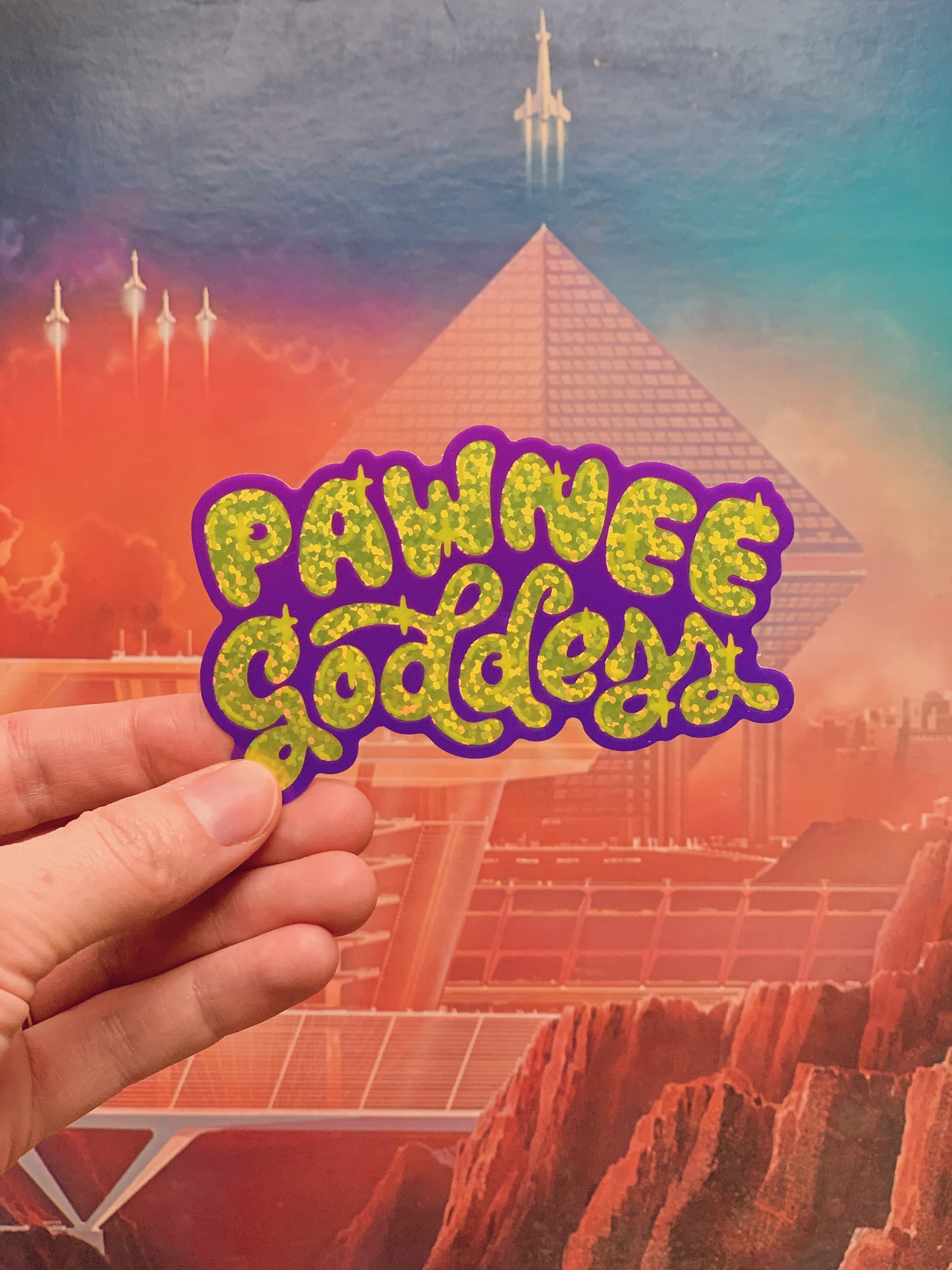 Pawnee Goddess Holographic Glitter / Parks N Rec Fan Art | Etsy