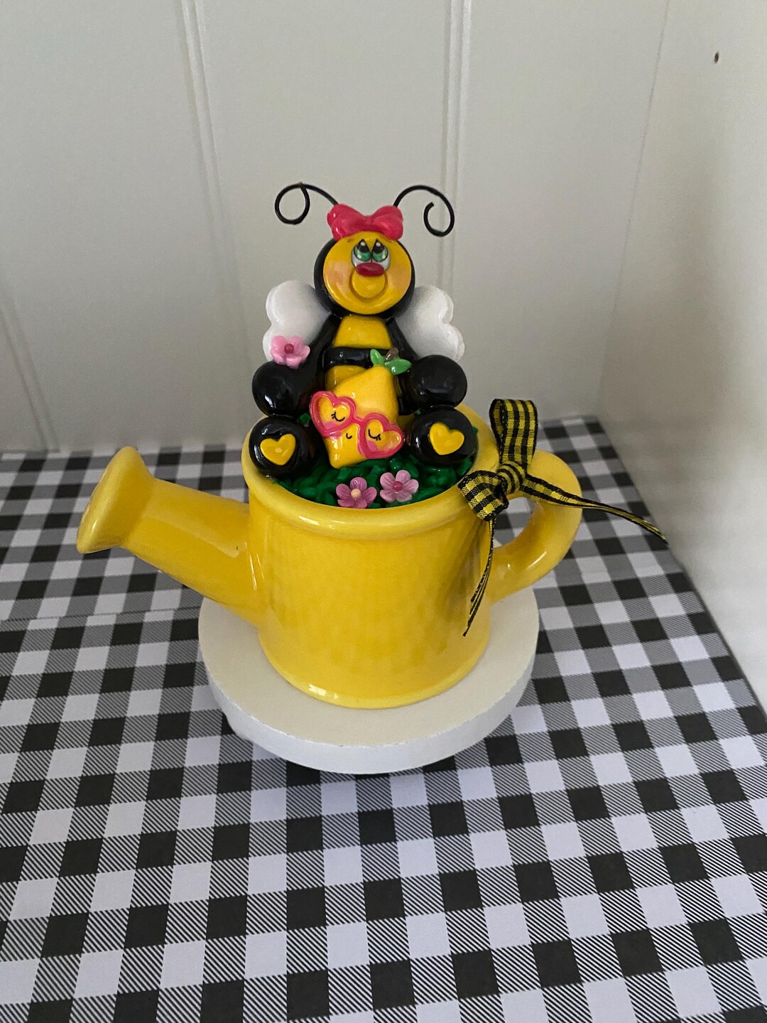 Clay Bee Figures, Lemon Decor, Garden Decor - Etsy