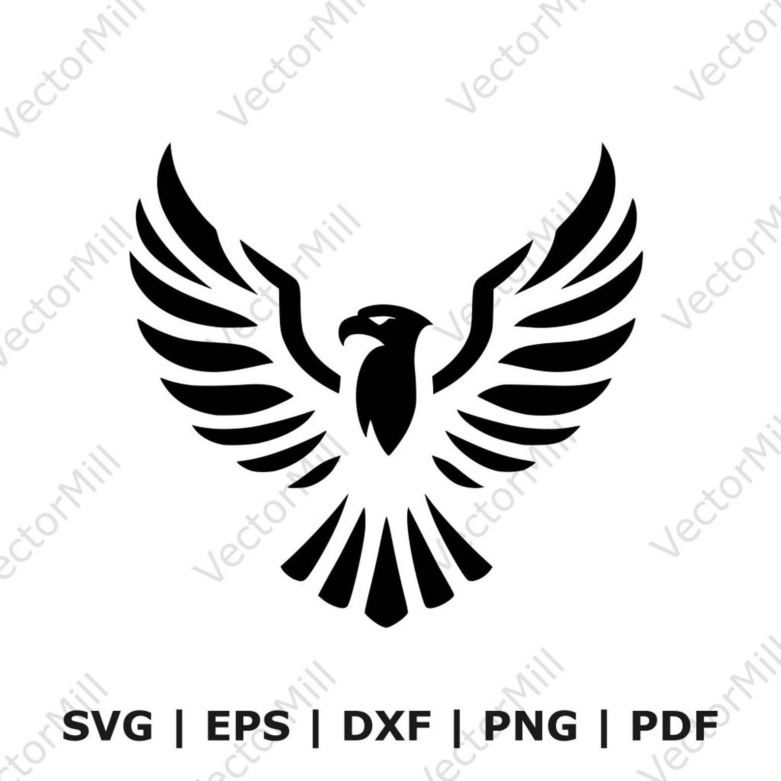 Eagle/phoenix Logo Svg/eps/dxf/png/pdf Digital Files – Ready for CNC ...