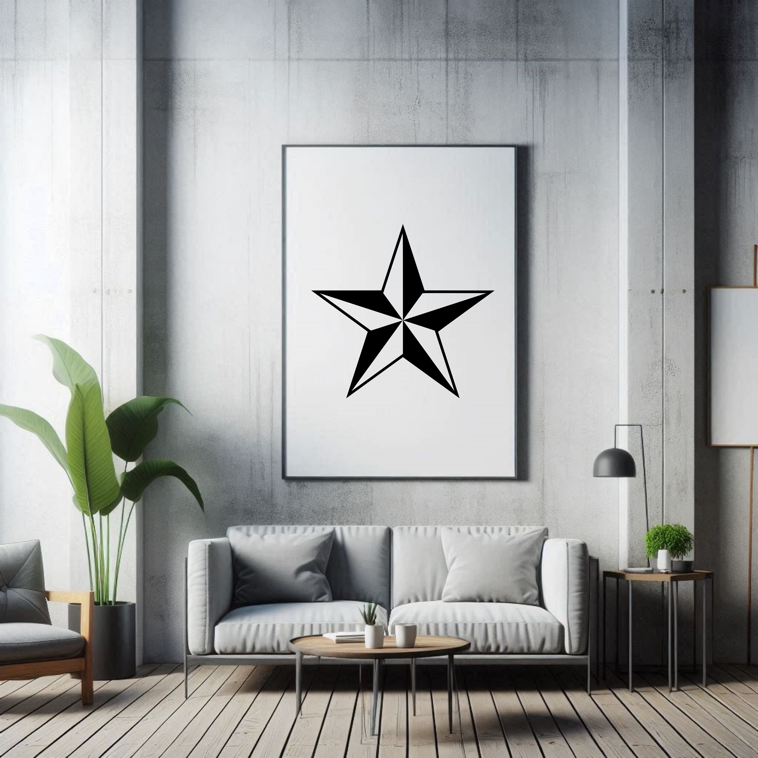 Nautical Star Svg/eps/dxf/png/pdf Digital Files Ready for CNC Laser ...