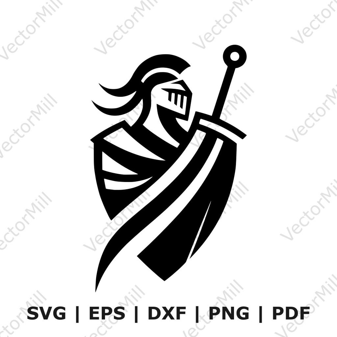 Knight Heart Logo Svg/eps/dxf/png/pdf Digital Files Ready for CNC Laser ...
