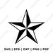 Nautical Star Svg/eps/dxf/png/pdf Digital Files Ready for CNC Laser ...