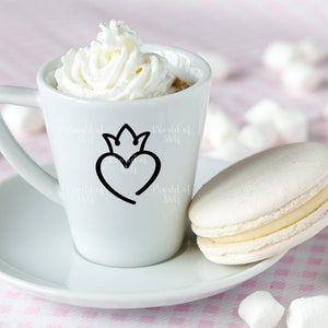 Heart SVG, Princess Crown SVG, Love SVG Cut File, Crown Clipart, Hearts ...